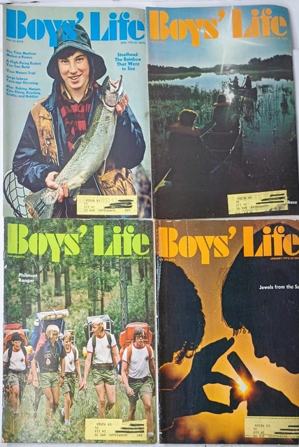 VINTAGE BOYS LIFE Magazine Lot 4 Issues 1975 Vtg Advertising History ...