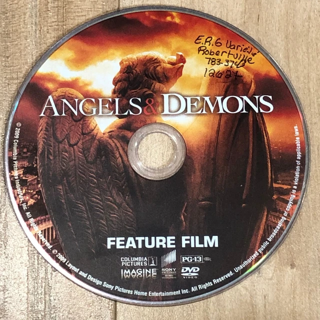 ANGELS & DEMONS DVD Feature Film 2009 Columbia Pictures PG-13 Single ...