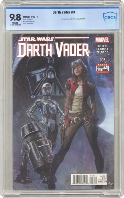 STAR WARS DARTH Vader #3A Granov 1st Printing CBCS 9.8 2015 17-388457B ...