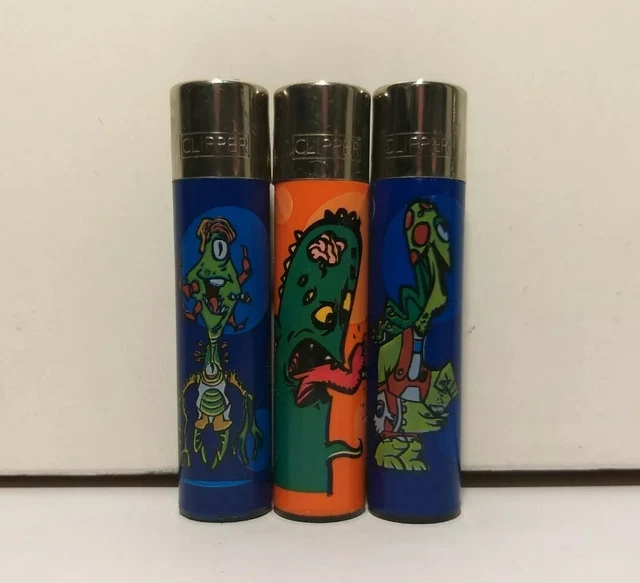 ACCENDINI CLIPPER MONSTER-LIGHTERS-BRIQUET-MECHEROS-LIGHTER-ENCENDEDOR ...
