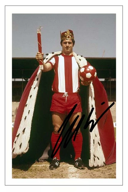 GERD MULLER SIGNED Autograph PHOTO Signature Gift Print BAYERN MUNICH ...