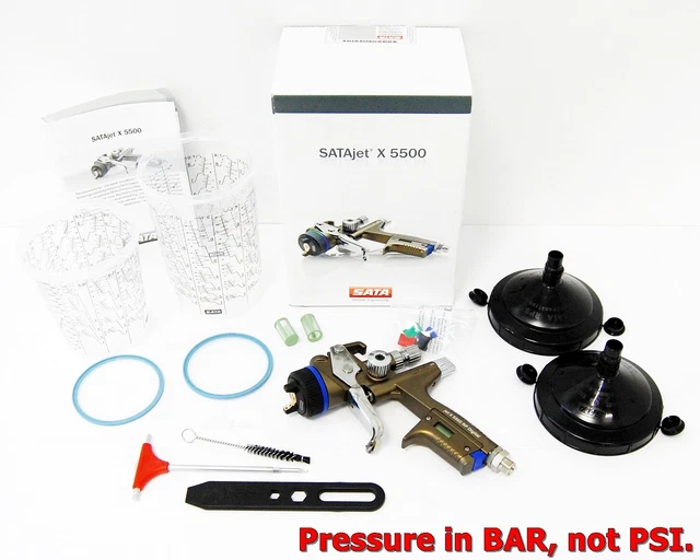 SATA JET X 5500 RP 1.3 I Nozzle Digital Spray Gun 1061697 w/RPS cup BAR pressure £938.23 ...