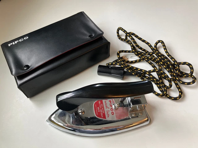 VINTAGE PIFCO TRAVEL Iron Dual Voltage with Original Case £10.78 ...