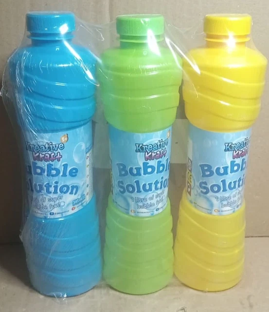 BUBBLE SOLUTION LIQUID or Multipack 1L Bottles Extra Strong Bubble £6. ...