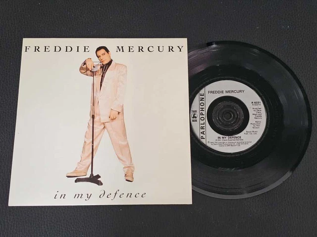 7& VINYL SINGLE Freddie Mercury In my defence (UK) Silver labels (Queen ...