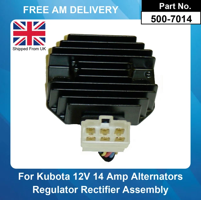 VOLTAGE REGULATOR RECTIFIER for Kubota & Grasshopper RS5101 RS5155 £39. ...