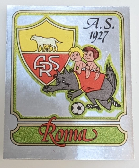 FIGURINA STICKER BADGE SCUDETTO AS ROMA N 248 Calciatori PANINI 1981-82 ...