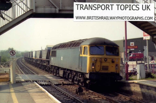 DIESEL RAILWAY PHOTO Class 56 56008 Thatcham Station 1991 - Transport ...