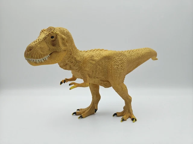 SCHLEICH RARE GOLD Dinosaur Tyrannosaurus Rex Gold Figure T-Rex Retired ...