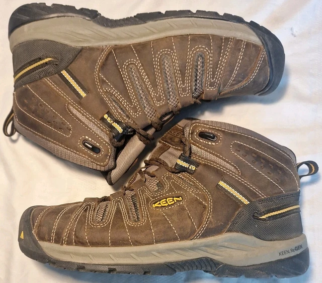 KEEN DRY WATERPROOF Utility Steel Toe Work Boots ASTM F2413-18 Men's 10 ...