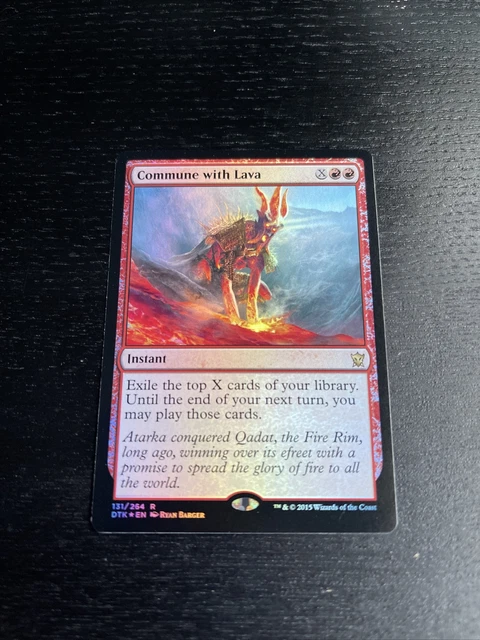 COMMUNE WITH LAVA - Film Dragons Of Tarkir Neuf avec Lave MTG EUR 4,49 ...