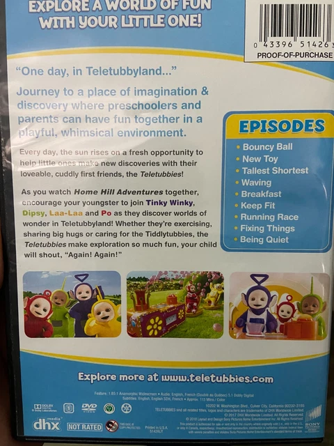 TELETUBBIES : HOME Hill Adventures region 1 DVD (preschool kids tv ...
