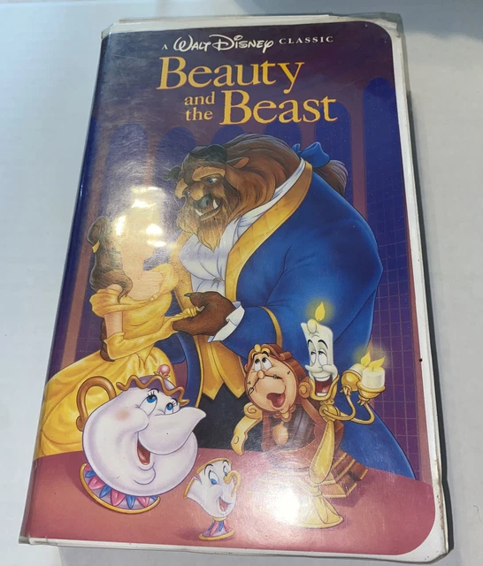 RARE 1992 WALT Disney VHS Black Diamond The Classic Beauty & the Beast ...