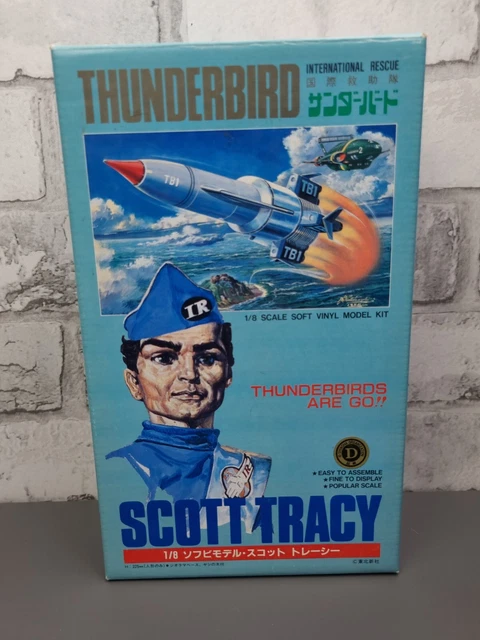 THUNDERBIRDS IMAI 1/8 Scott Tracy Vinyl Figure with diorama base, new ...