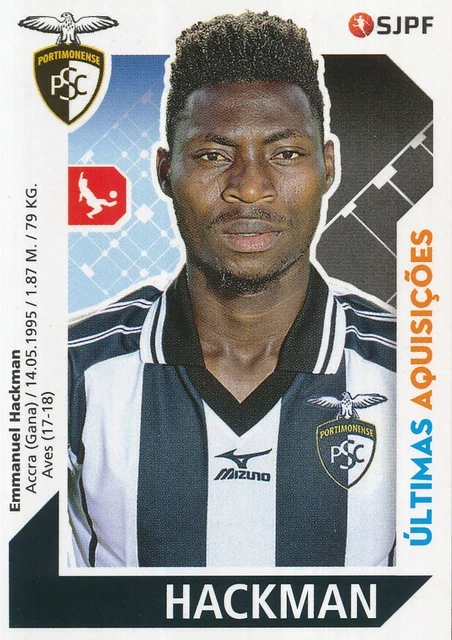 384 EMMANUEL HACKMAN Portimonense Sc Ultima Sticker Panini Futebol 2018 ...