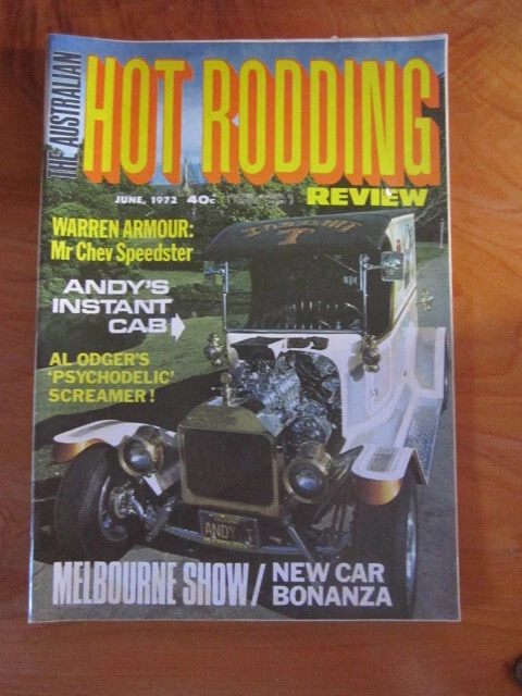 MAGAZINE THE AUSTRALIAN Hot Rodding Review June 1972 Great *** Must See ...