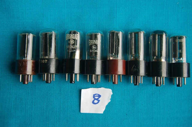 8 X VINTAGE, 5Y3GT Full Wave Rectifier Valves. £42.32 - PicClick UK