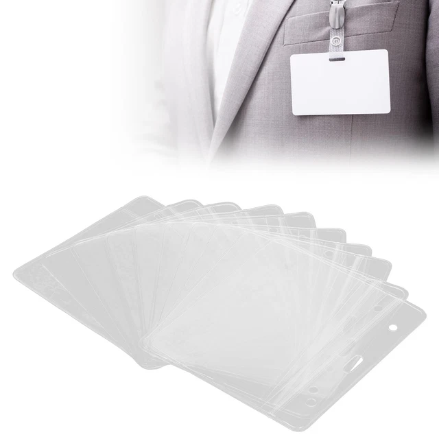 10X CARD PROTECTOR Waterproof Immunization Record Card Holder Clear PVC ...