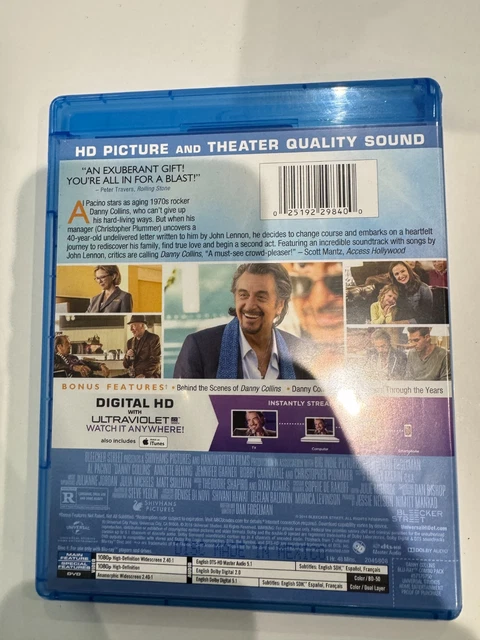 DANNY COLLINS (BLU-RAY/DVD, Region A/1) £16.15 - PicClick UK