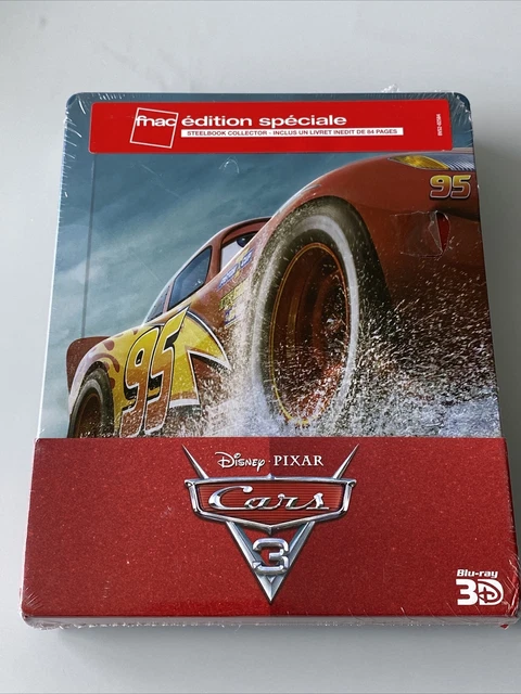 CARS 3 BLURAY 3D + Bluray Disney Pixar Steelbook Fnac France + Livret ...