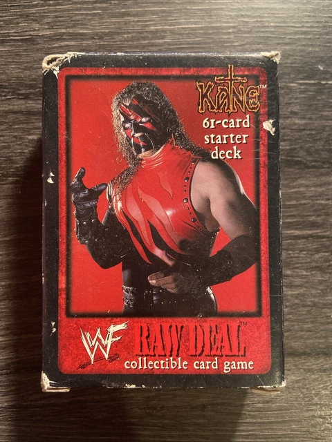 KANE DECK 61-CARD Starter Deck WWF/WWE Raw Deal Collectible - Big Red ...