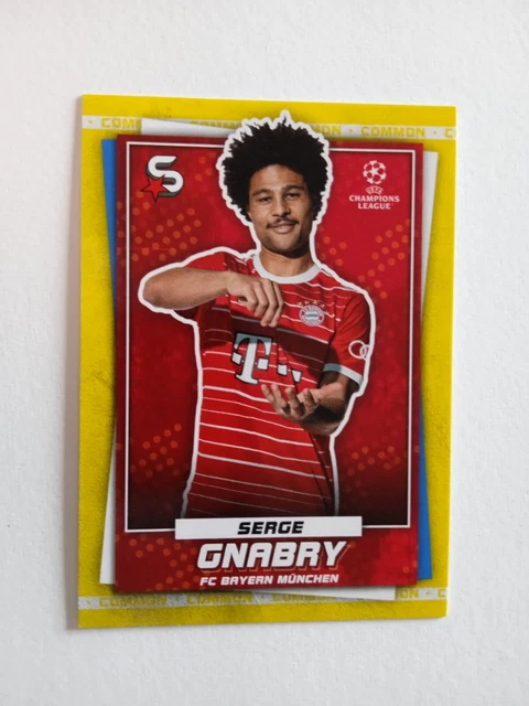 TOPPS UEFA SUPERSTARS 2023 COMMON BAYERN MUNCHEN GNABRY n 104 NEW EUR 1 ...
