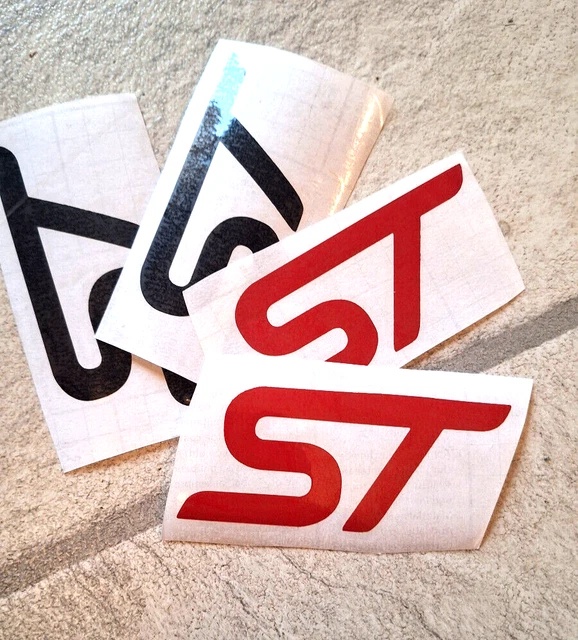 FORD FOCUS FIESTA ST Logo Auto Aufkleber MK2 MK3 MK4 MK7 MK8 2Stk 45mm ...