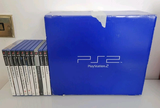 SONY PLAYSTATION 2 Black Console Mint (SCPH-30003) Bundle 10 Games ...