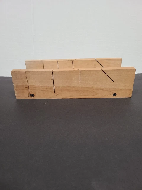 VINTAGE HEMPE #3602N Hardwood Miter Box 12" 30cm 45 degree and 90 ...
