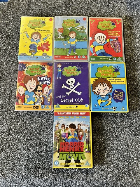 OFFICIAL HORRID HENRY Animation X7 DVD Bundle/Collection/Job Lot £9.99 ...