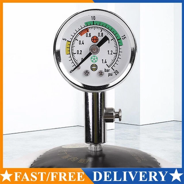 PRESSURE TONOMETER INFLATABLE Soccer Ball Barometers Sport Measuring ...