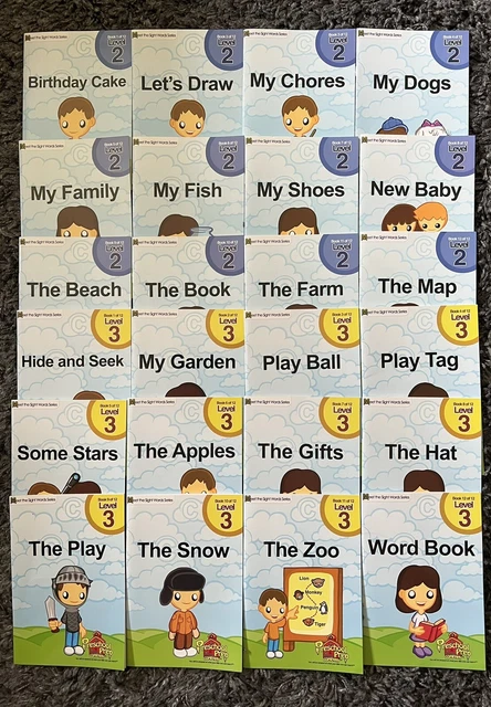 MEET THE SIGHT Words Level 2 3 Readers 24 Books Homeschool Preschool meet-the-sight-words-level-2-3-readers-24-books-homeschool-preschool