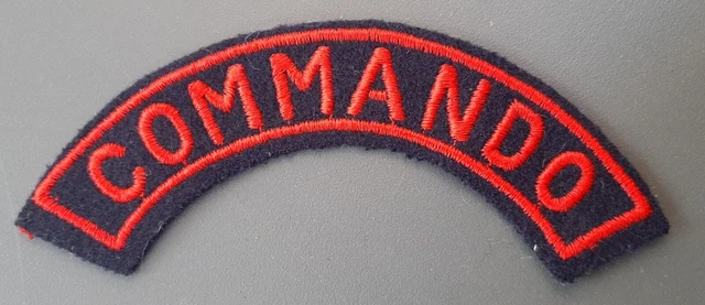 BANANA BADGE COMMANDO Troop Indochina AFN Woven Arm Title ORIGINAL ...