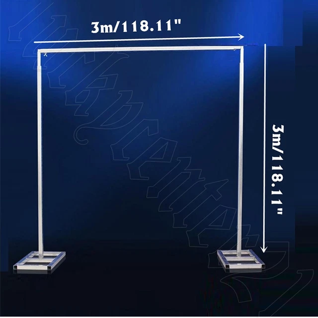 ADJUSTABLE WEDDING BACKDROP Stand Portable Pipe and Drape Backdrop ...