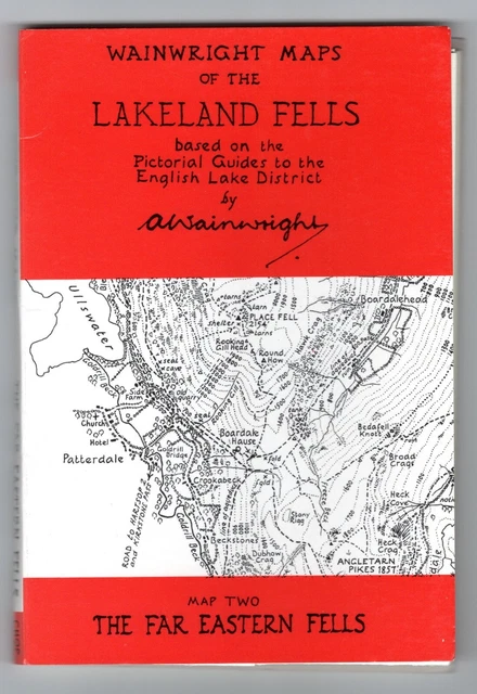 ALFRED WAINWRIGHT MAPS of the Lakeland Fells: Map 2 - Far Eastern Fells ...
