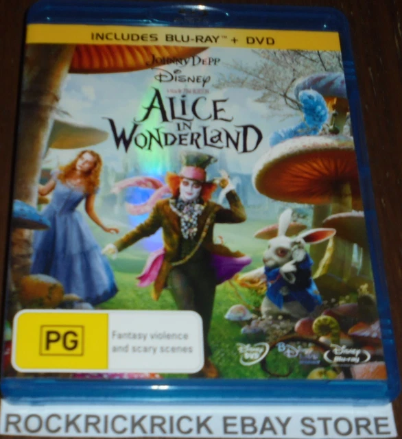 ALICE IN WONDERLAND Blu-Ray + Dvd 2 Disc Set (Johnny Depp, Anne ...
