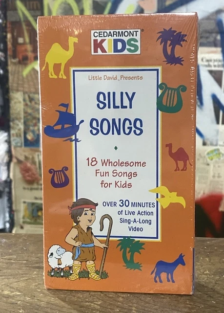 VINTAGE 1995 SILLY Songs VHS Cedarmont Kids Little David Presents New ...
