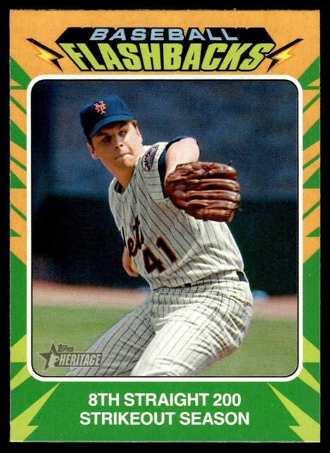 2024 TOPPS HERITAGE Flashbacks #BF-9 Tom Seaver Mets de New York EUR 1 ...