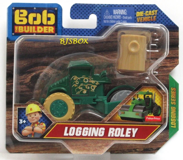 BOB THE BUILDER LOGGING ROLEY Die-Cast Vehicle Series Roller Log Green ...