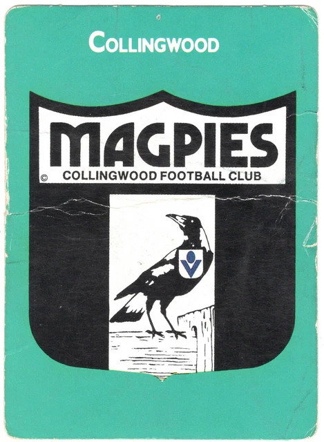 1988 AFL VFL Scanlens Stimorol Card - 111 Emblem Logo (Collingwood ...