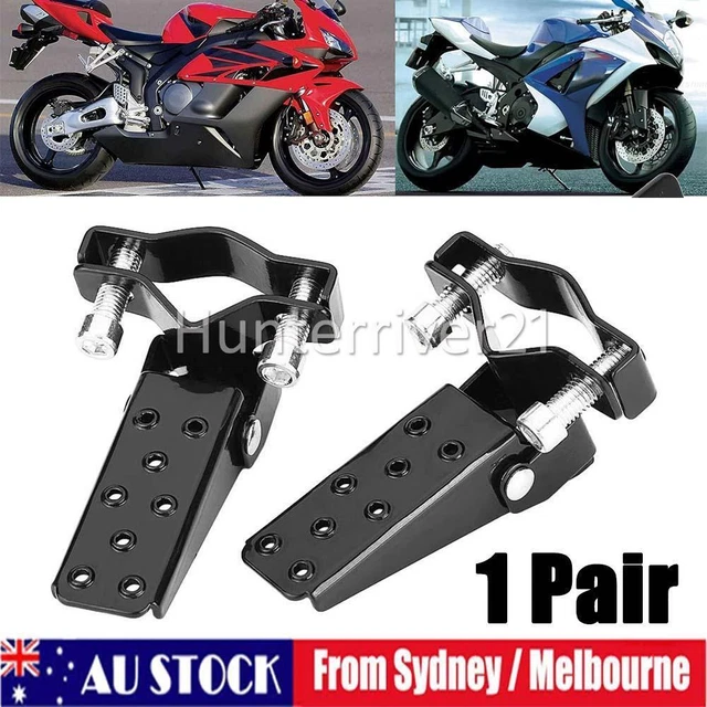 BICYCLE STEEL FOLDABLE Folding Fork Foot Step Pegs Chrome Bike BMX MTB ...