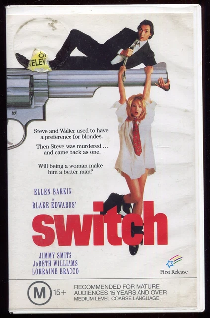 SWITCH (1991) FIRST Release Home Video VHS Blake Edwards (T) $40.00 ...