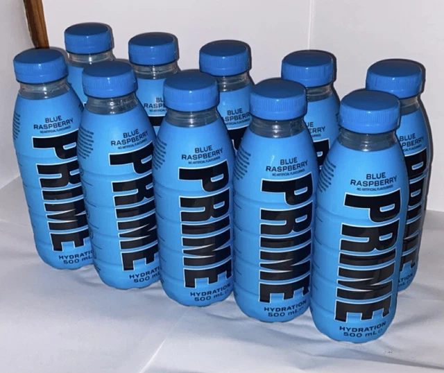 PRIME HYDRATION DRINK by KSI & Logan Paul x10 BLUE RASPBERRY!!! NEW AND ...