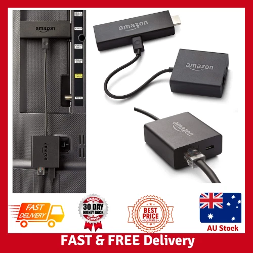 GENUINE AMAZON ETHERNET Adapter for Fire TV Stick & TV Stick 4K BNIB AU ...