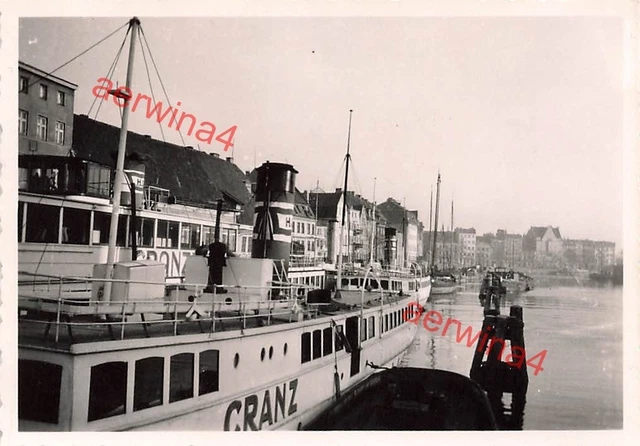 AUSFLUGSSCHIFF CRANZ IM Hafen Königsberg Ostpreussen EUR 23,50 ...