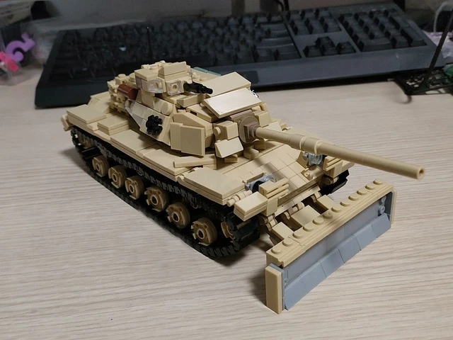 US ARMY M60A1 Main Battle Tank Bulldozer USA Cold War moc blocks M48 Patton WW2 £107.99 ...