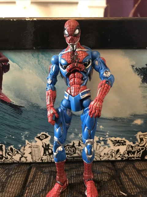 MARVEL LEGENDS CYBER Spiderman Red And Blue Version 6 Inch Figure £34. ...