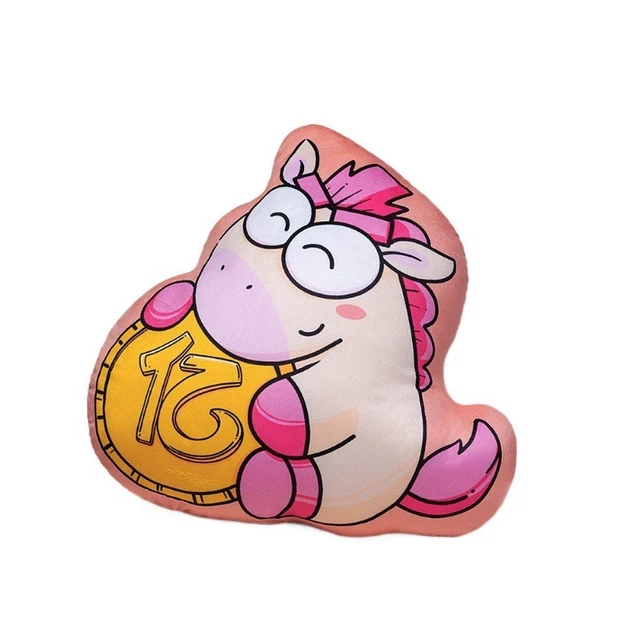 HORSE YEAR SPRING Plush Cushion With Pp Cotton Fill For Home Decor And ...