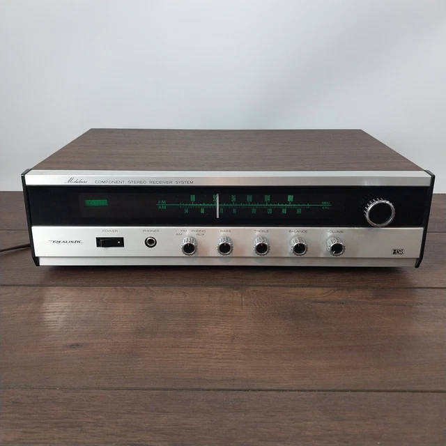 VINTAGE REALISTIC MODULAIRE Model 12-1403 Component Stereo Receiver System £38.60 - PicClick UK