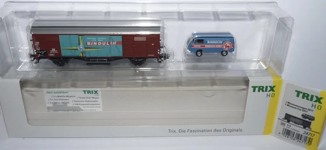 TRIX H0 24717 ++ Museumswagen 2017 Güterwagen Bindulin mit T2 in OVP ...